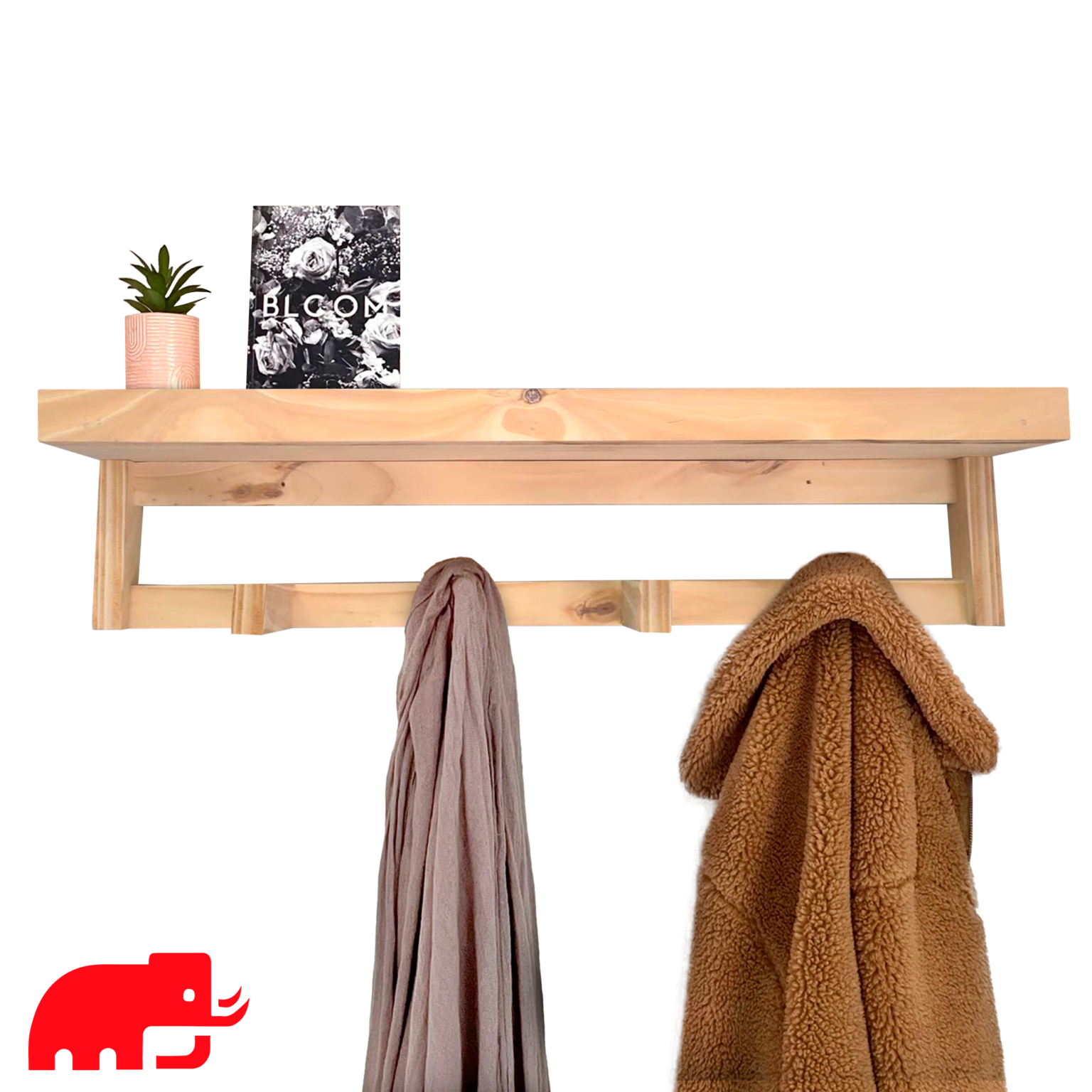 Percheros Con 4 Perchas Madera – Mamut